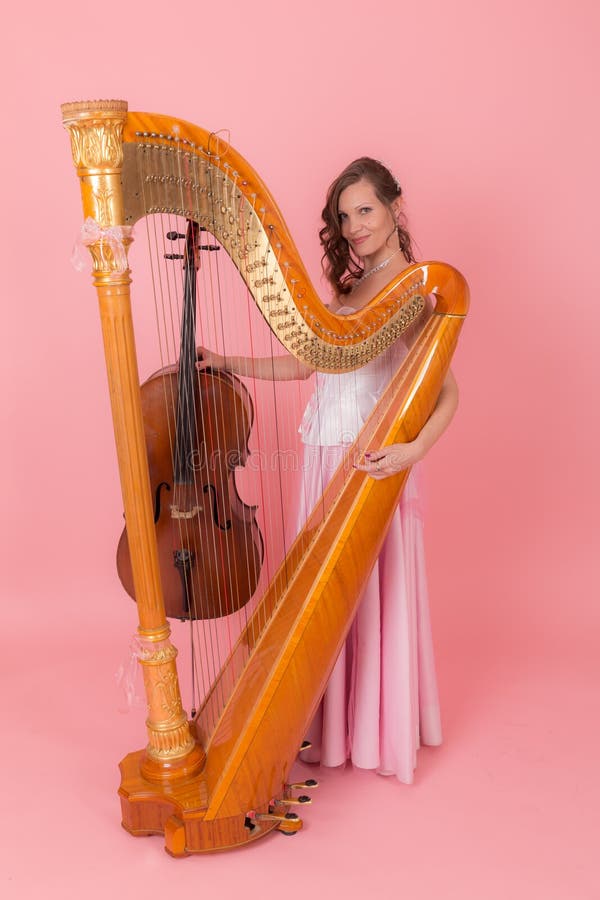 Girl with Musical Instruments Stock Photo - Image of instrument ...