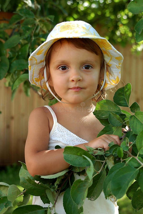 Girl On A Beach In A Shadow Of A Tree-2 Picture. Image: 1045476