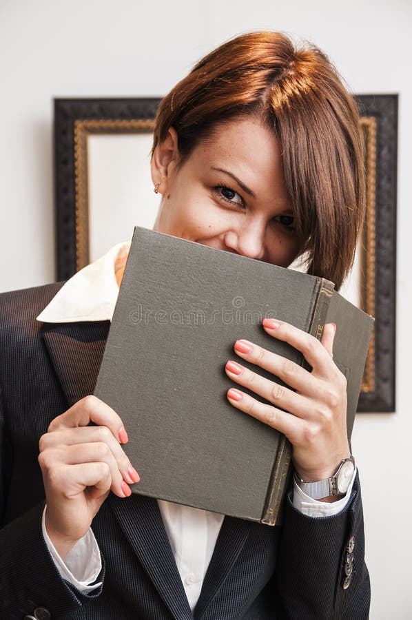 Girl in the office stock image. Image of adult, friendly - 28411009