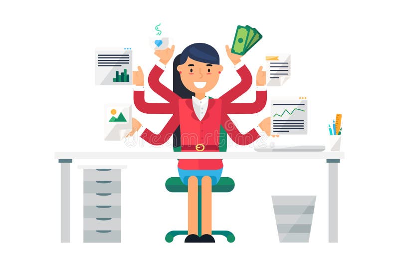 Office Worker Pile Work Stock Illustrations – 2,447 Office Worker Pile ...