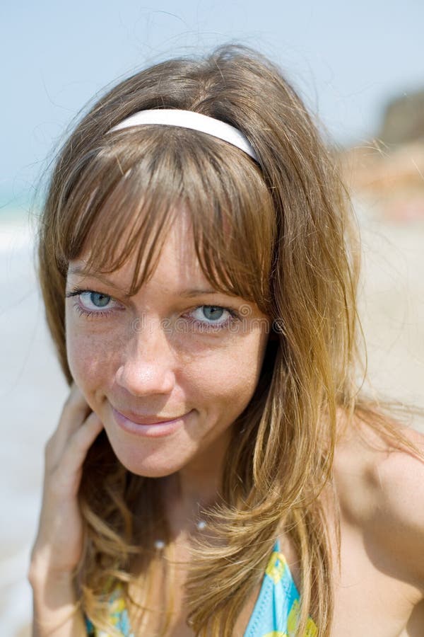 Girl on open air stock photo. Image of smiling, attractive - 23025338