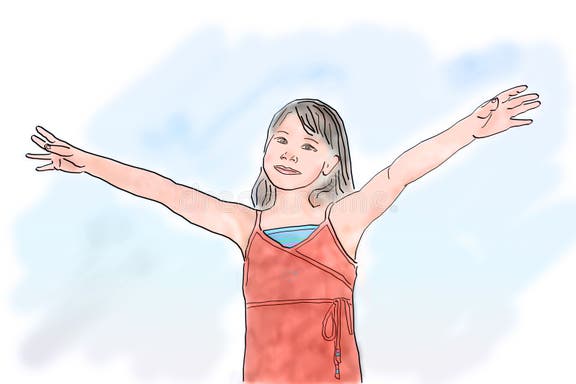 Girl Arms Stock Illustrations – 24,068 Girl Arms Stock Illustrations ...