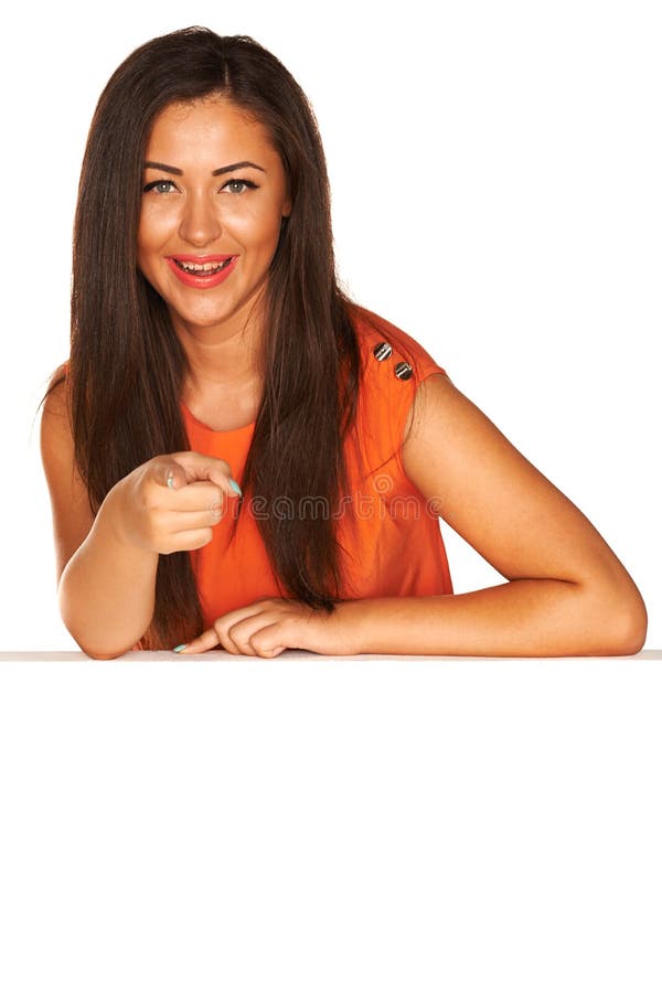 Girl in orange dress stock image. Image of female, elegance - 44874781