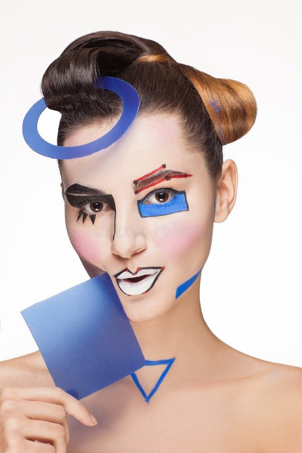 Girl Painted Mathematical Figures Stock Photos - Free & Royalty-Free ...