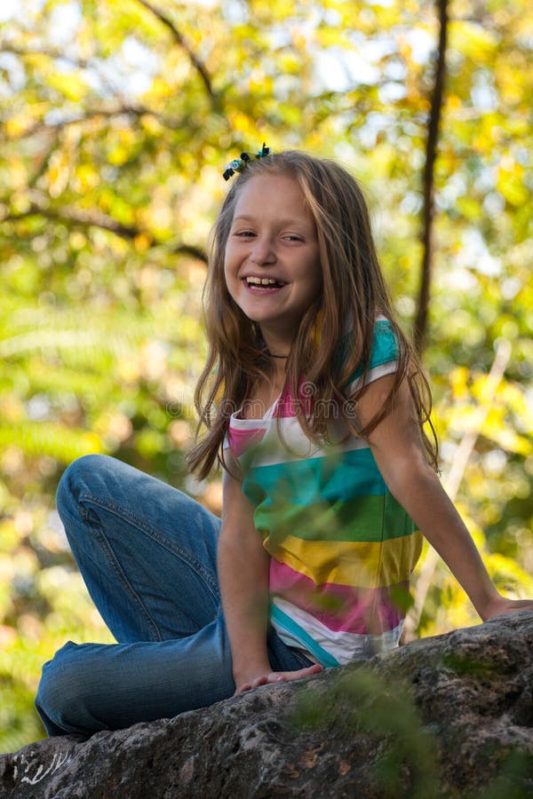 Girl at the park stock photo. Image of outdoors, happy - 22292108