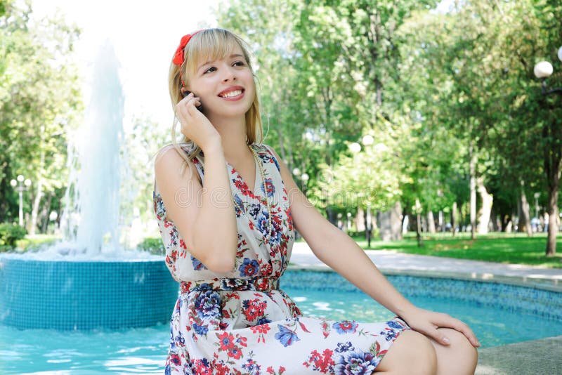 Girl in the park stock photo. Image of park, fashion - 24220736