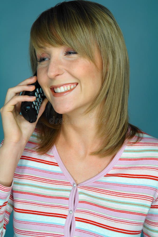 Girl with phone stock photo. Image of pleasure, talk, love - 3339498