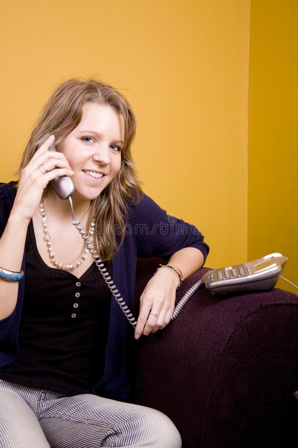 Girl on Phone stock image. Image of listen, communicate - 8218239