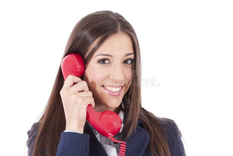 Girl with phone stock photo. Image of emotion, executive - 53442760