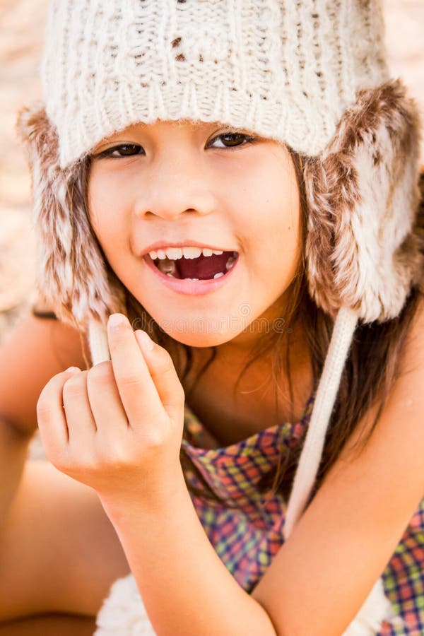Playfully Mischievous Smile Stock Photo - Image of mischievous, child ...