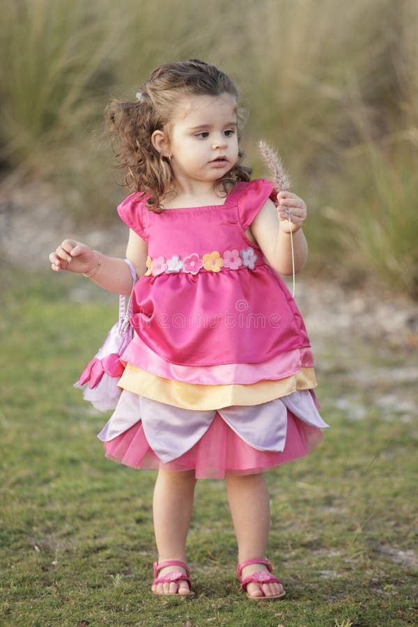 Girl picking flowers stock photo. Image of exploring - 14012128