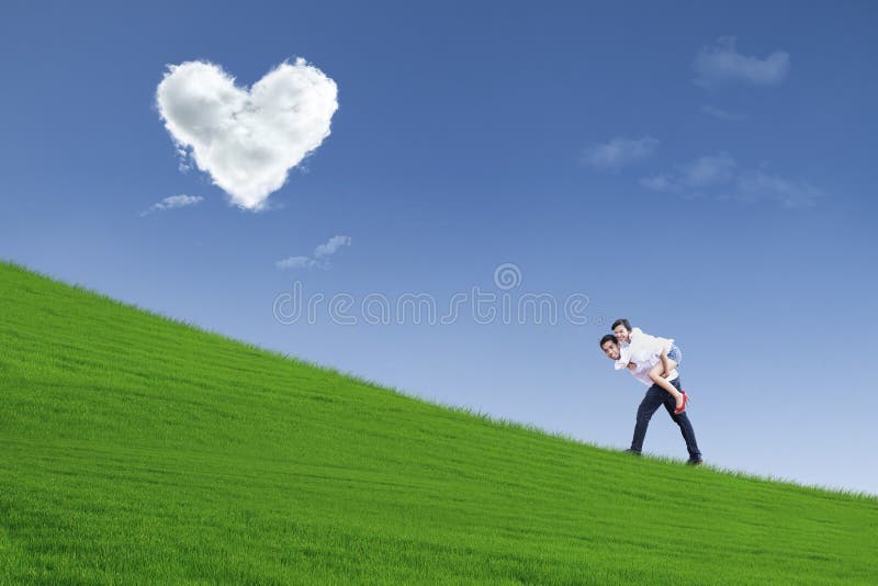 Heart from clouds stock image. Image of cloudscape, colour - 5536649