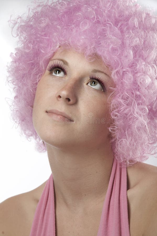 Girl in pink stock image. Image of beautiful, noel, nice - 3006007