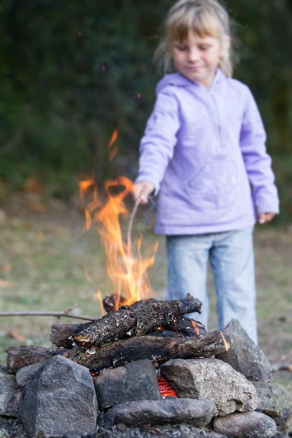 Bonfire on Natural Background Stock Image - Image of heat, landscape ...