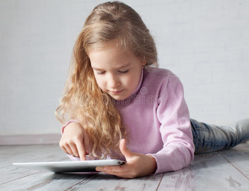 Girl playing pc stock photo. Image of shot, laptop, digital - 51393792