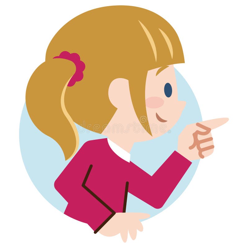 Young Cartoon Kids Pointing Looking Stock Illustrations – 51 Young ...