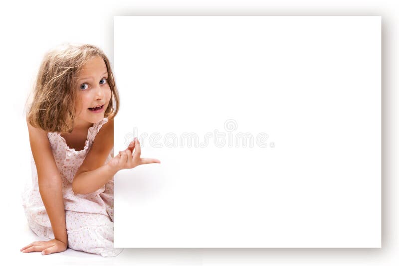 Smiling Girl Banner stock image. Image of cheerful, child - 77678677