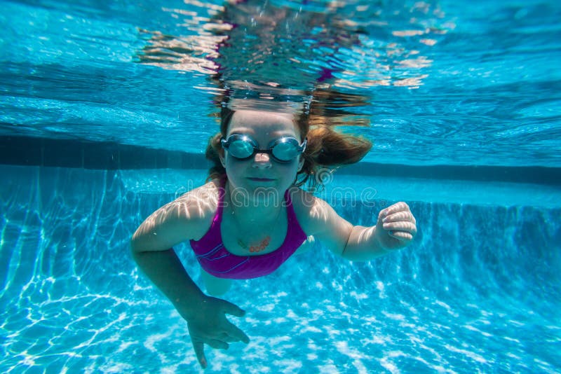 Girl Pool Underwater stock photo. Image of color, child - 28749090
