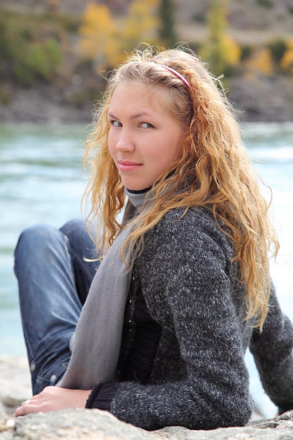 Girl Portrait On A Altai Stock Images - Image: 11129584