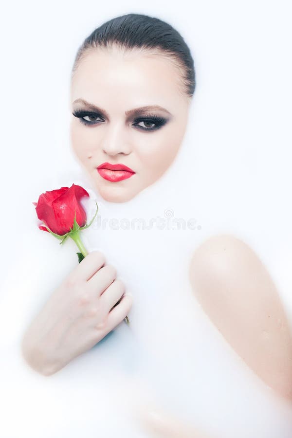 Girl portrait in water stock photo. Image of skin, fashion - 22995506