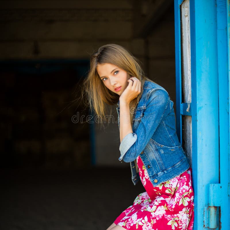 Girl poses stock photo. Image of face, hipster, lovely - 69579570