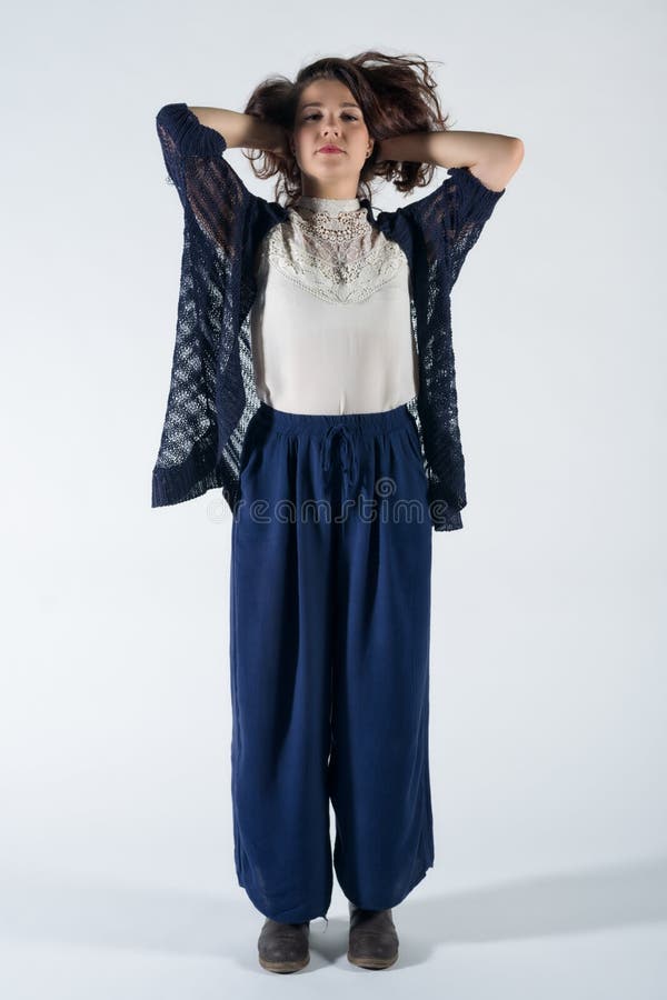 Girl Posing with a Slightly Arrogant Expression Stock Photo - Image of ...