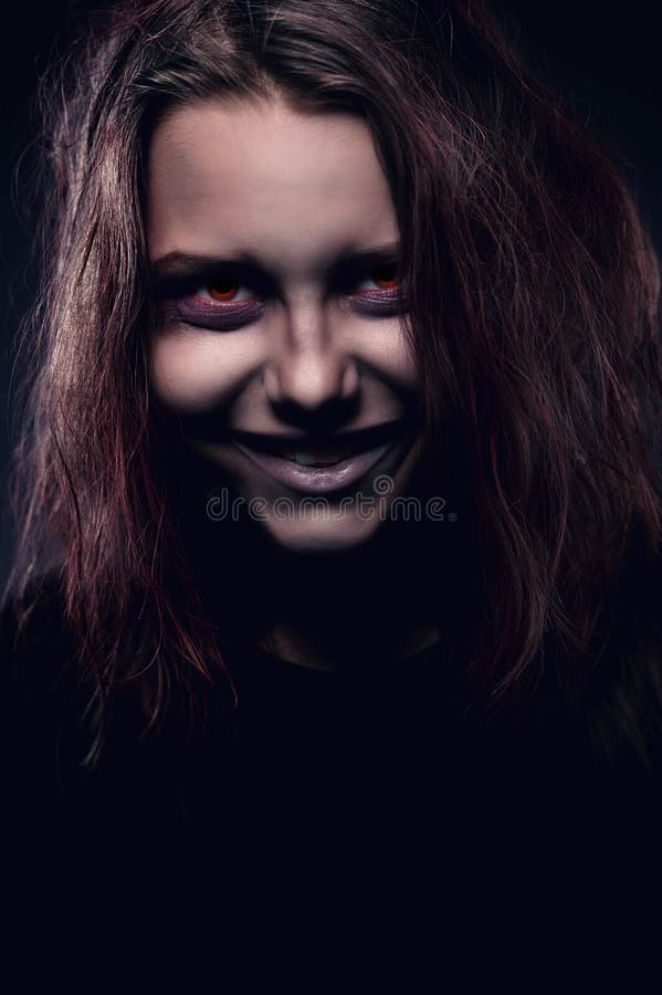 Girl possessed by a demon stock photo. Image of ghoul - 42629198