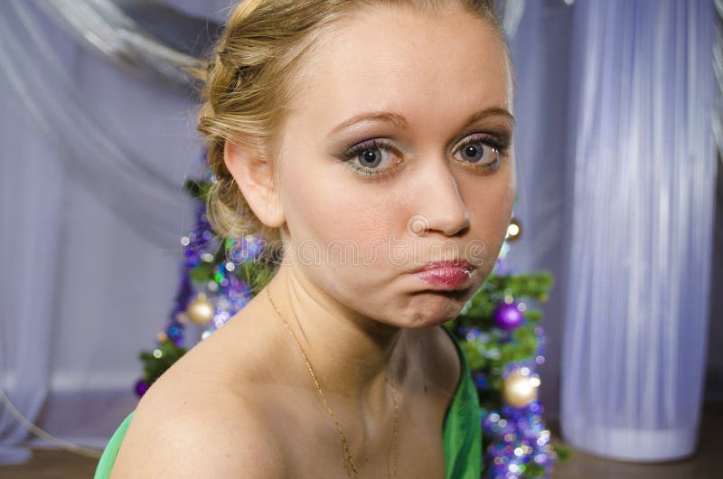 The girl pouted stock image. Image of lips, makeup, insult - 28729529