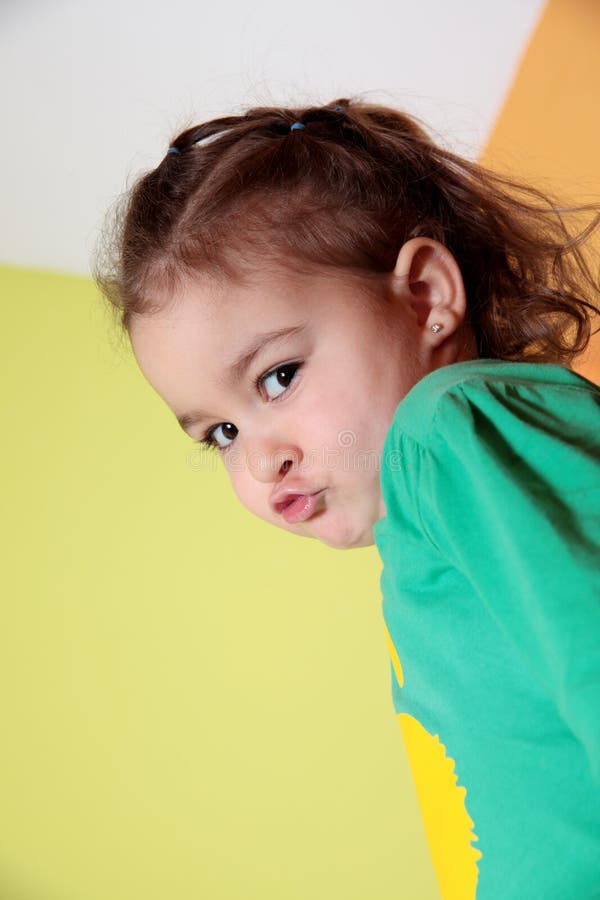 Girl pouting stock photo. Image of attitude, young, caucasian - 91372962