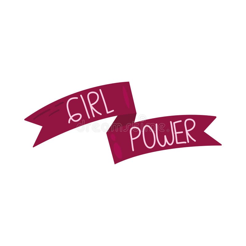 Girl power cartoons stock vector. Illustration of cheerful - 119111175