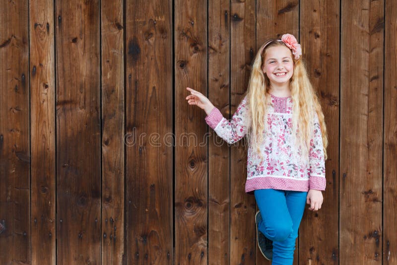 Girl presenting copy space stock image. Image of bard - 39628381