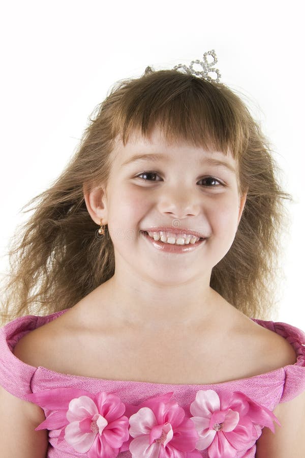 Girl Princess. stock image. Image of child, isolated - 16321313