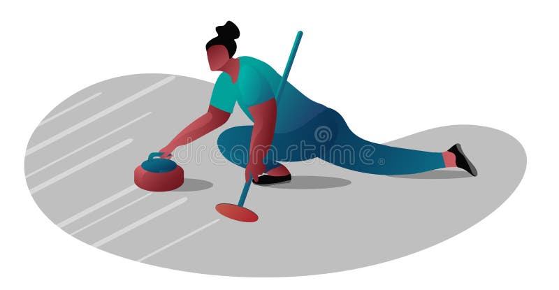 Exercising. Curling Body Via Block Simulator Stock Illustration ...