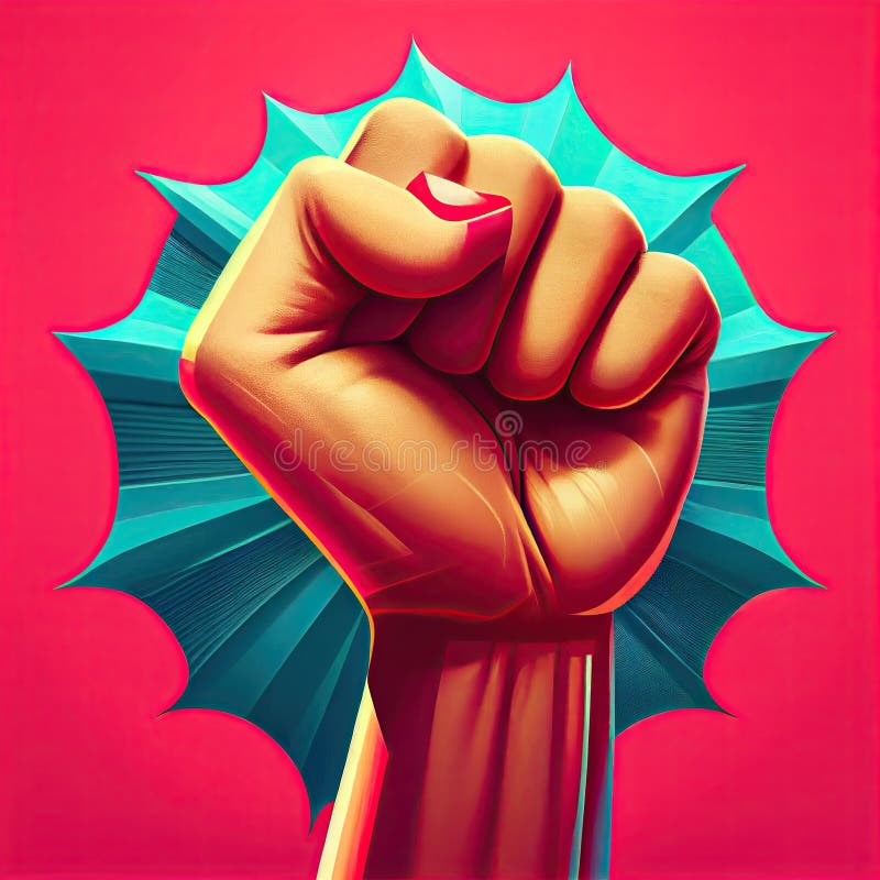 Girl Protesting. Illustration Stock Illustration - Illustration of ...