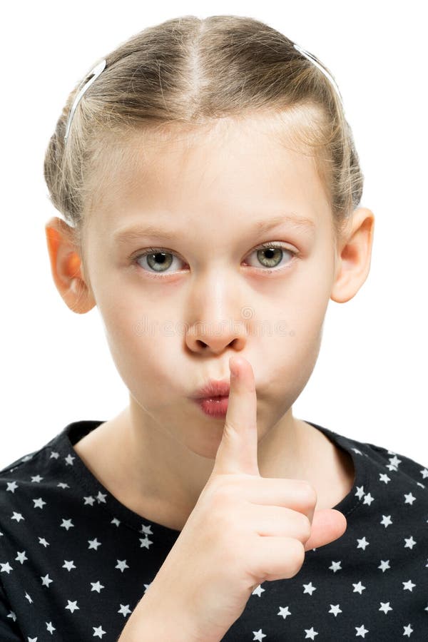 Pin Up Girl with Quiet Sign Stock Image - Image of pinup, clothing: 6654261