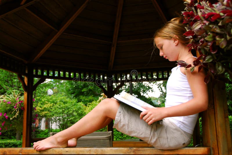Girl read book stock photo. Image of concentration, female - 1406620