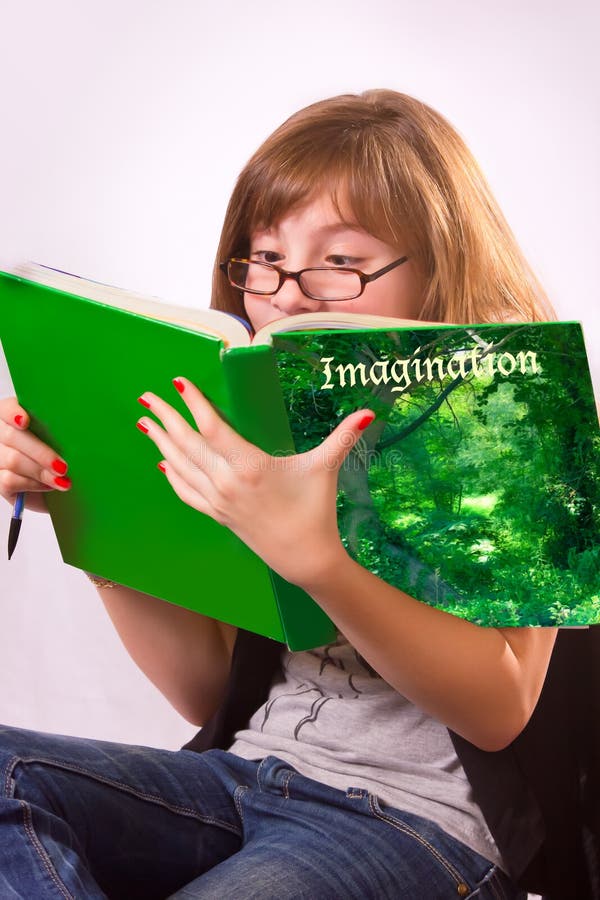 Girl Reading stock image. Image of teenager, confident - 17720509