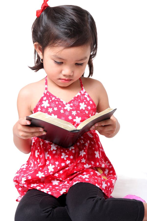Girl reading a book stock photo. Image of isolated, book - 13243078
