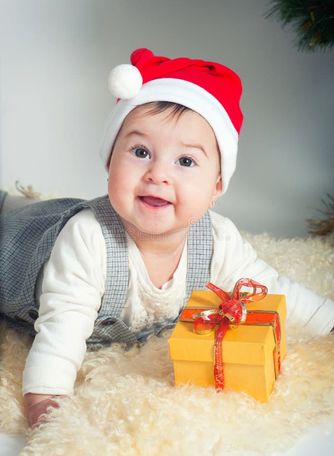 Girl with a red cap stock photo. Image of greetings, claus - 35354090