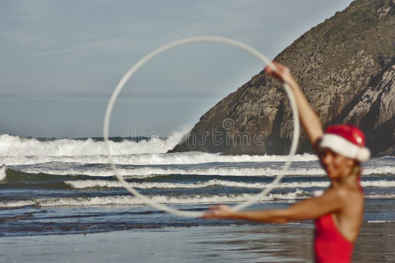 Girl Hula Hoop Beach Stock Photos - Free & Royalty-Free Stock Photos ...