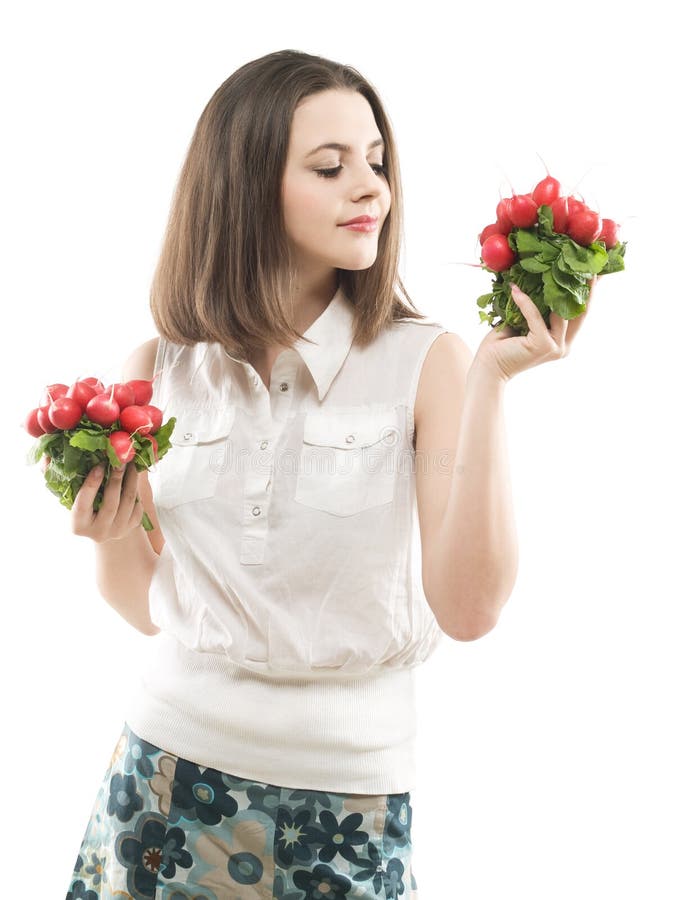 Girl with redish stock photo. Image of lifestyle, healthy - 23977270
