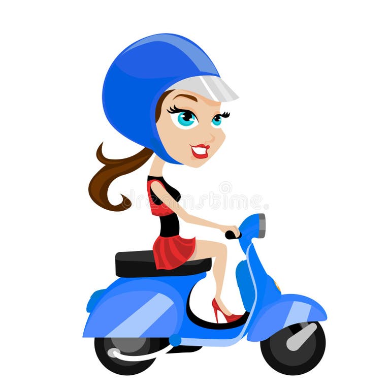 Girl Motorcycle Stock Illustrations – 4,965 Girl Motorcycle Stock ...