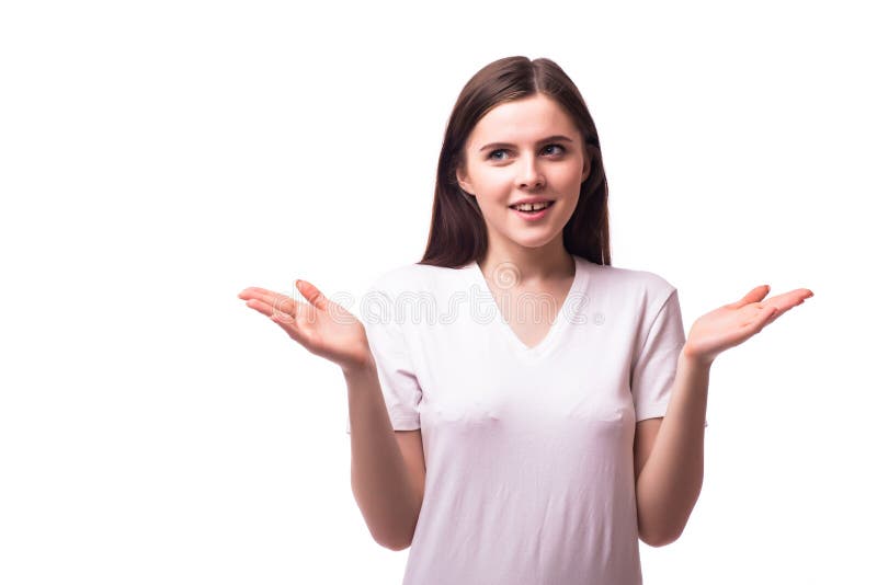 Rised Up Hands Painted with Watercolors Isolated on White Background ...