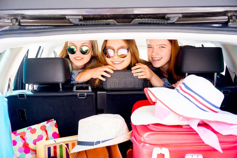 Girl on the road stock photo. Image of street, road, country - 69747524