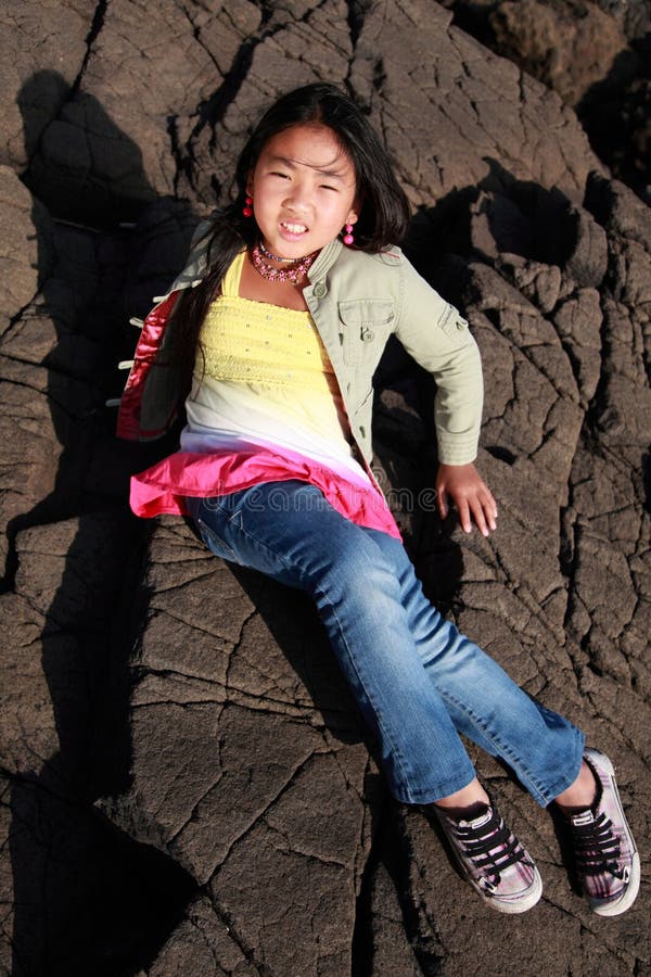 Girl on Rocks stock image. Image of person, protrait - 10621473