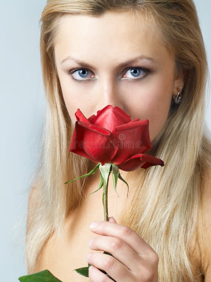 Girl With Rose Picture. Image: 4099475
