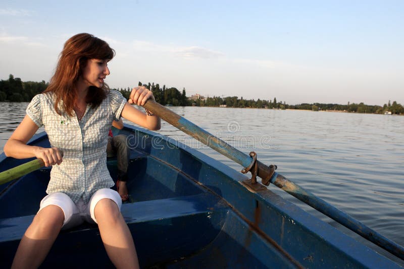 The Girl On Boat Picture. Image: 3901530