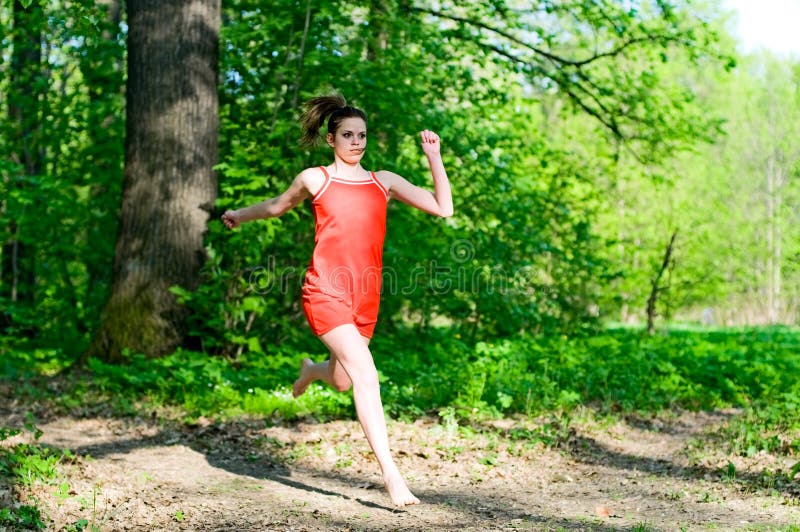 Girl running stock photo. Image of practise, person, running - 15205150
