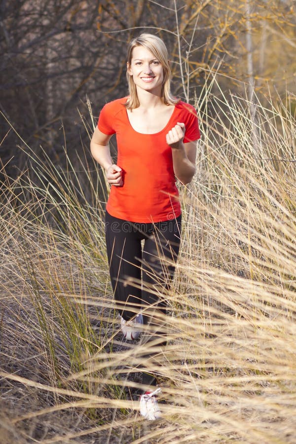 Girl running stock photo. Image of body, jogger, attractive - 18659908