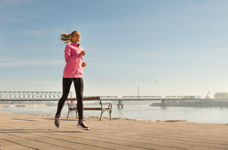 Girl running stock photo. Image of young, sports, healthy - 28916750